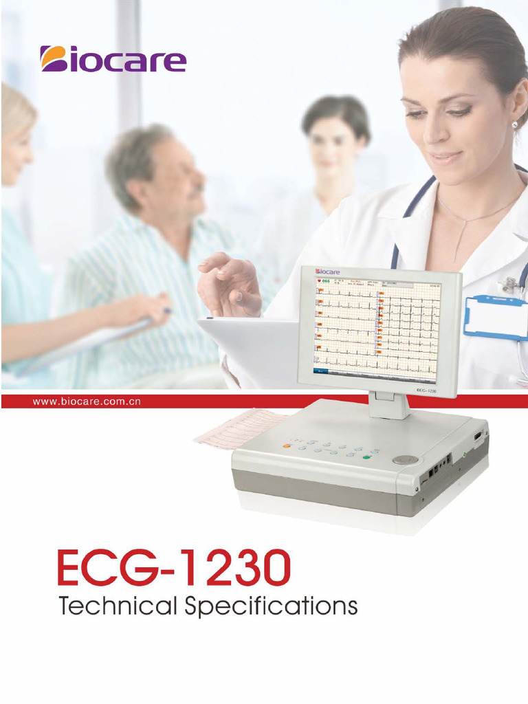 Technical Specification-ECG-1230 12-Channel V1.1 | PDF | Sampling ...