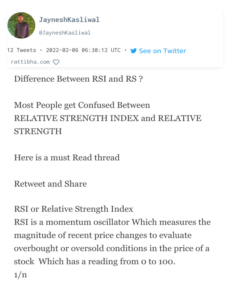 rsi vs rs | PDF