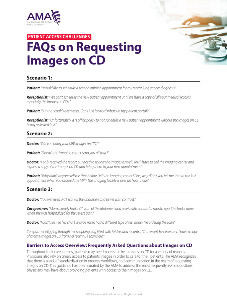 FAQs on Accessing Medical Images on CD | PDF | Medical Imaging ...