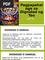 Ang Kahulugan NG Dignidad | PDF
