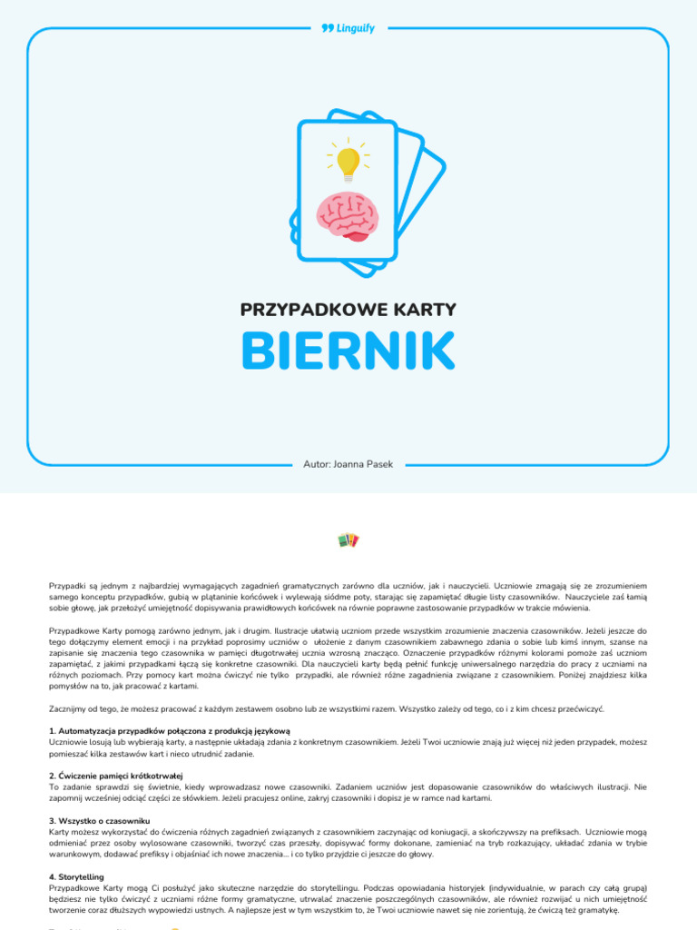 Przypadkowe Karty Biernik | PDF
