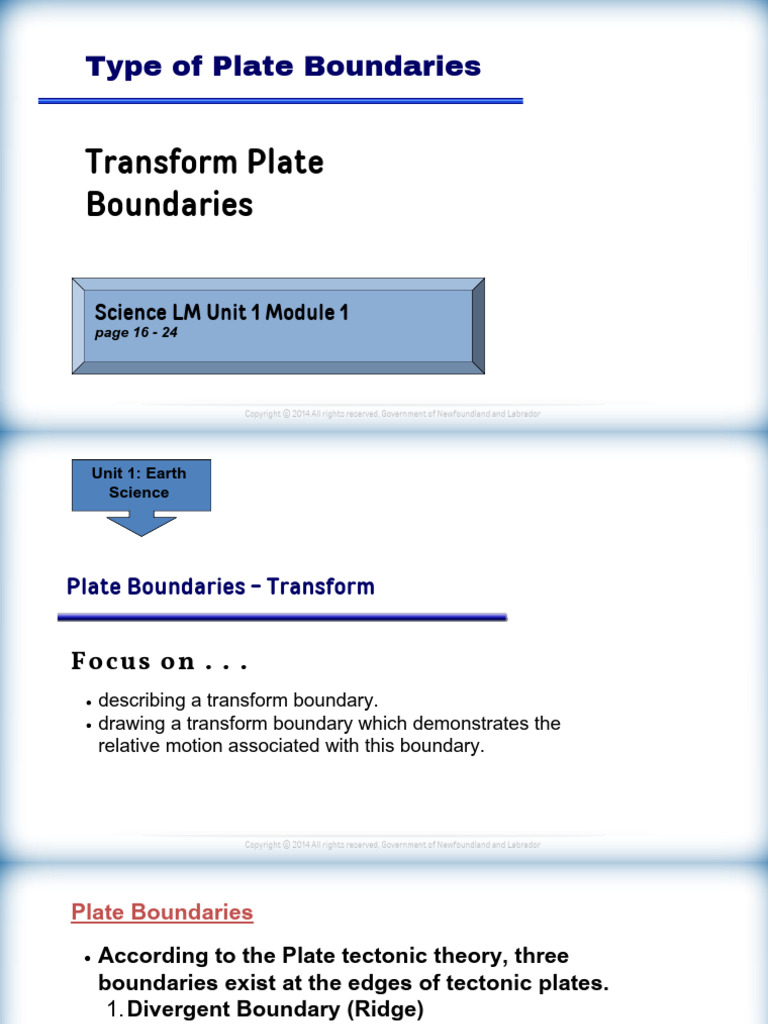 San Andreas Fault: A Transform Boundary | PDF | Plate Tectonics | Geology