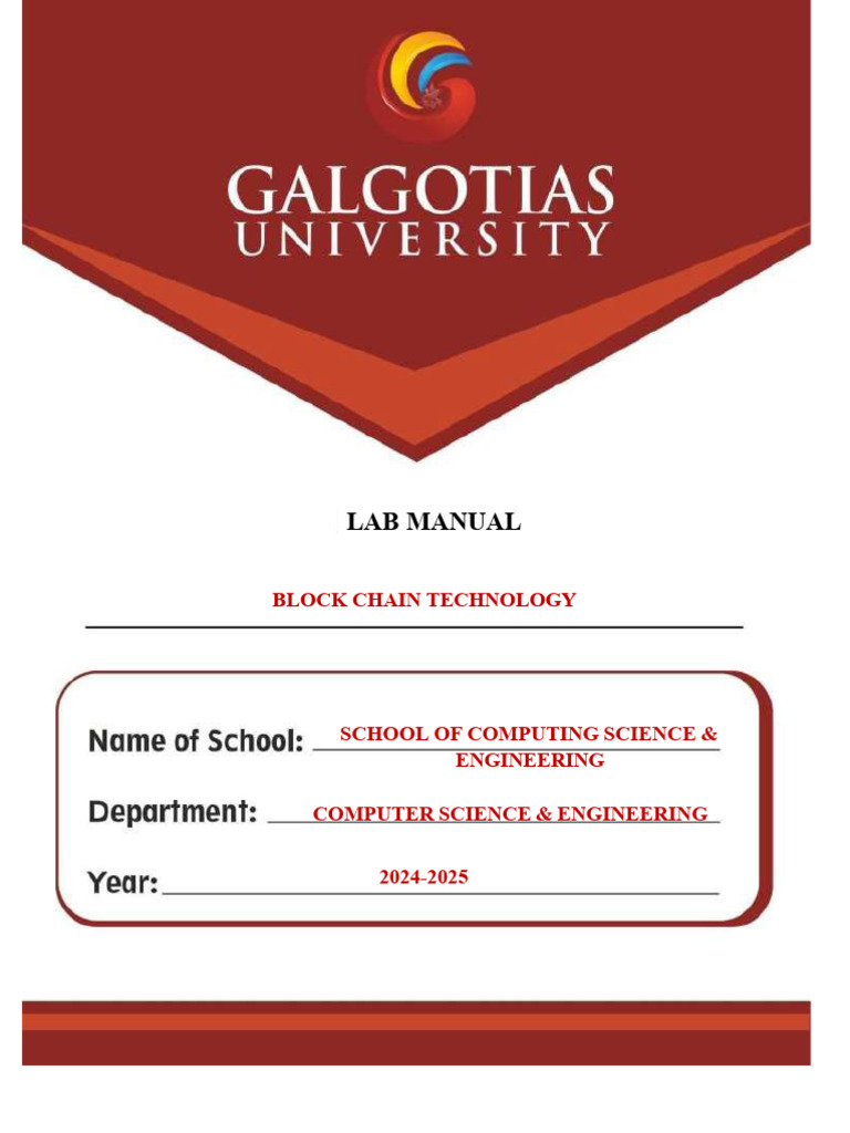 Block Chain Lab Manual | PDF | Exponential Function | Computer Programming