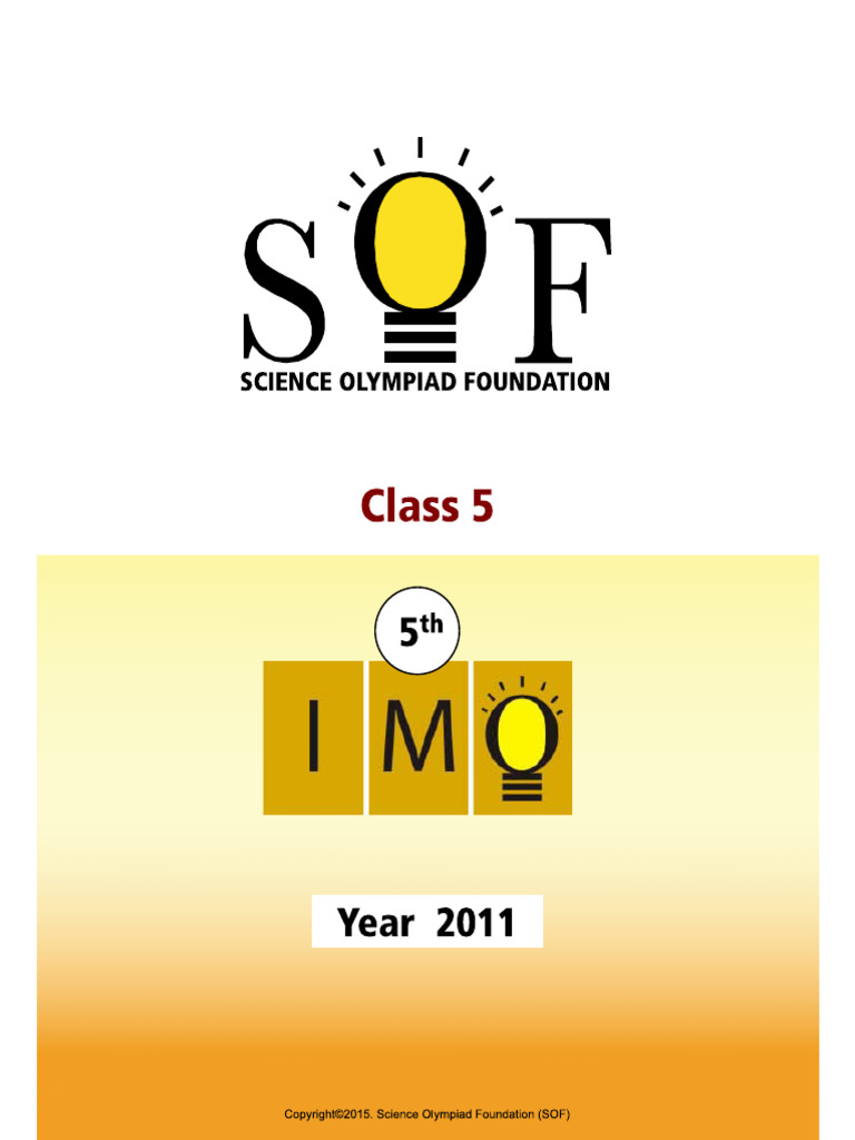 IMO Class 5_2011_Set A_L1 | PDF | Pet | Foods