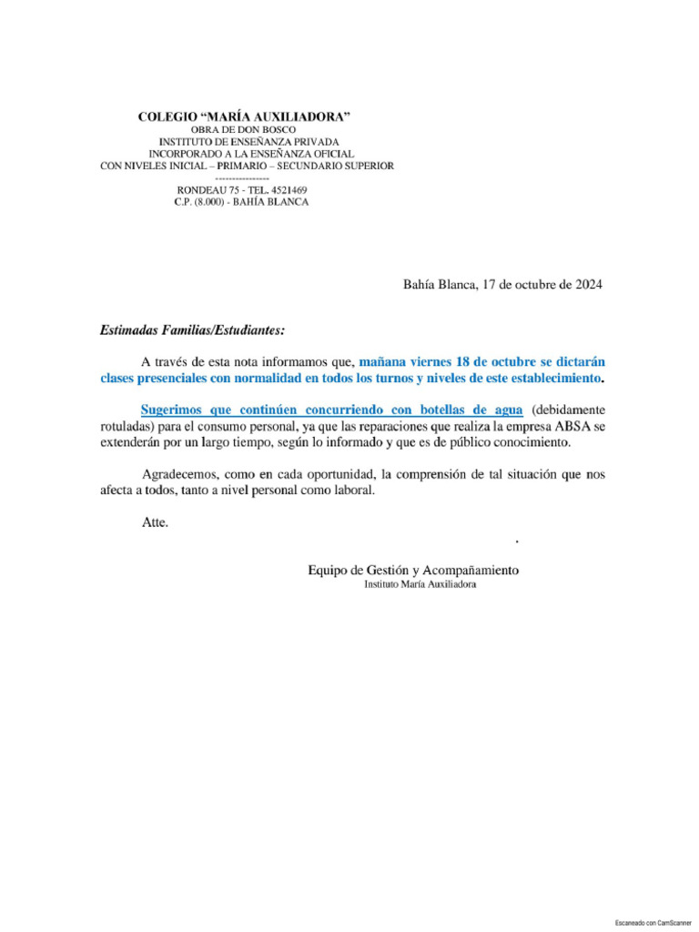 Dictado de Clases 18-10-2024 | PDF