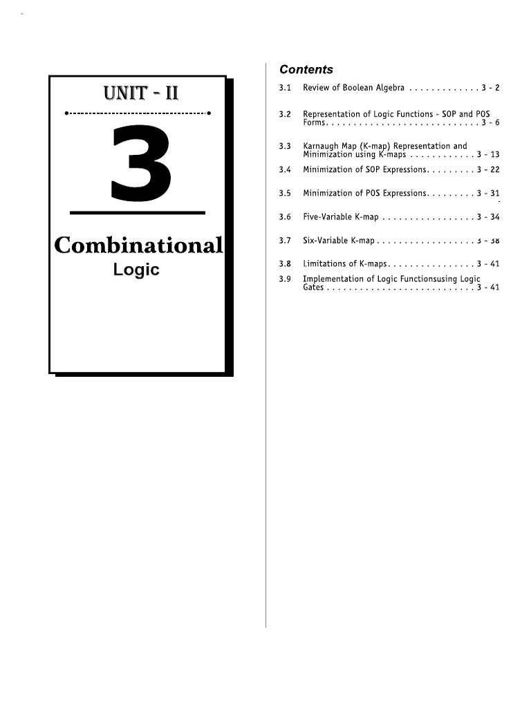 Combinational logic | PDF