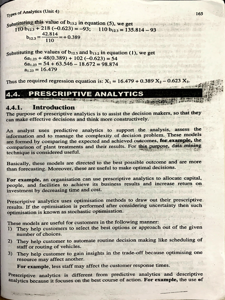 BA Unit 4 | PDF | Analytics | Predictive Analytics