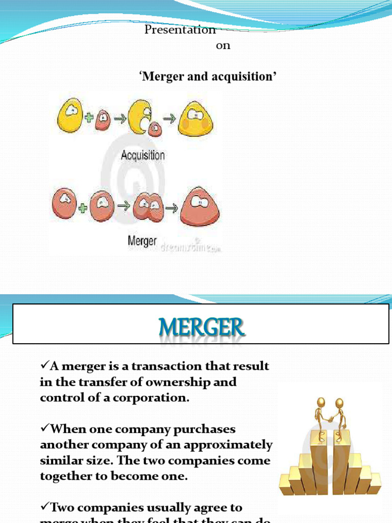 business merger | PDF | Goodwill (Accounting) | Mergers And Acquisitions