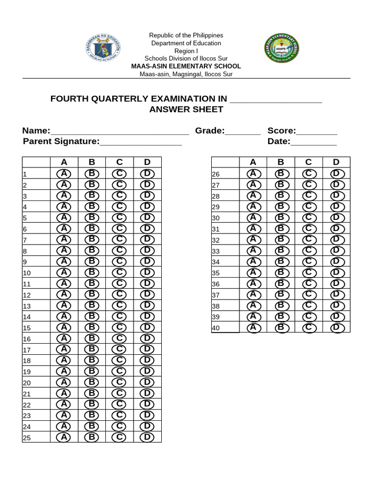 Answer-Sheet-Shading | PDF