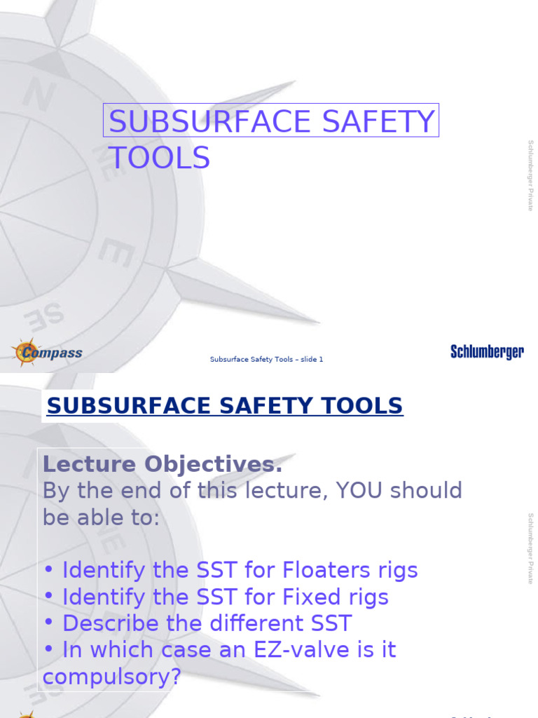 01 - Subsurface Safety Tools | PDF