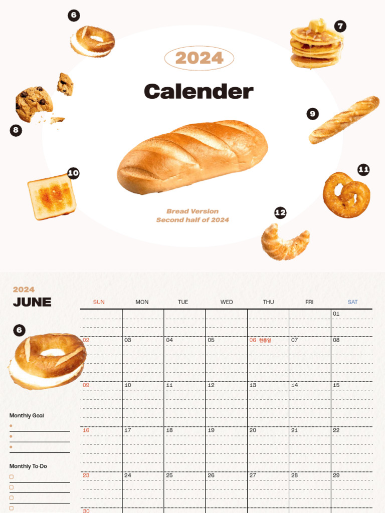 2024 Calender Bread Hyp | PDF