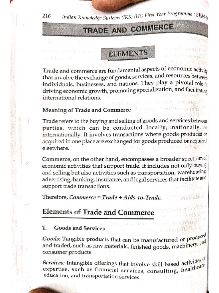 Trade and Commerce | PDF