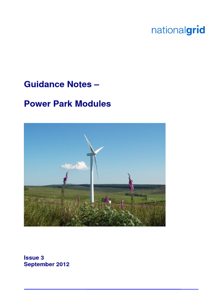 5626-Guidance Notes - Power Park Modules | PDF | Electrical Grid ...