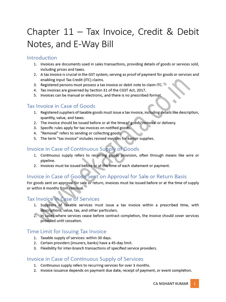 Chapter 11 - Invoicing Provisions | PDF | Invoice | Receipt