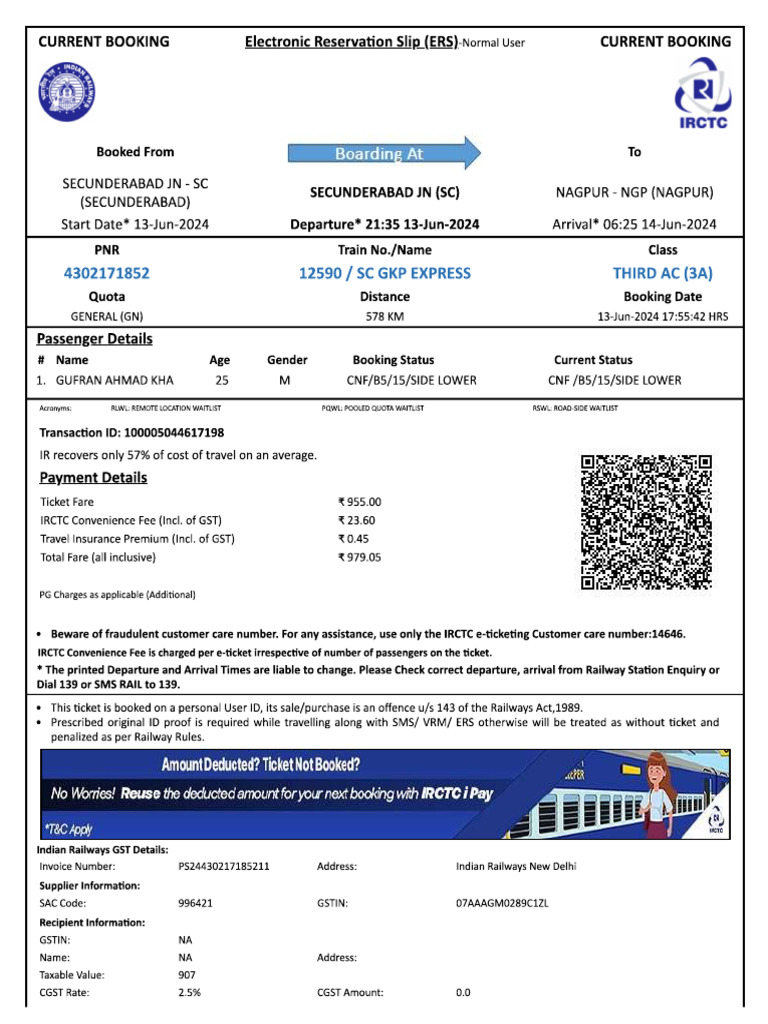 Gufran New Ticket | PDF