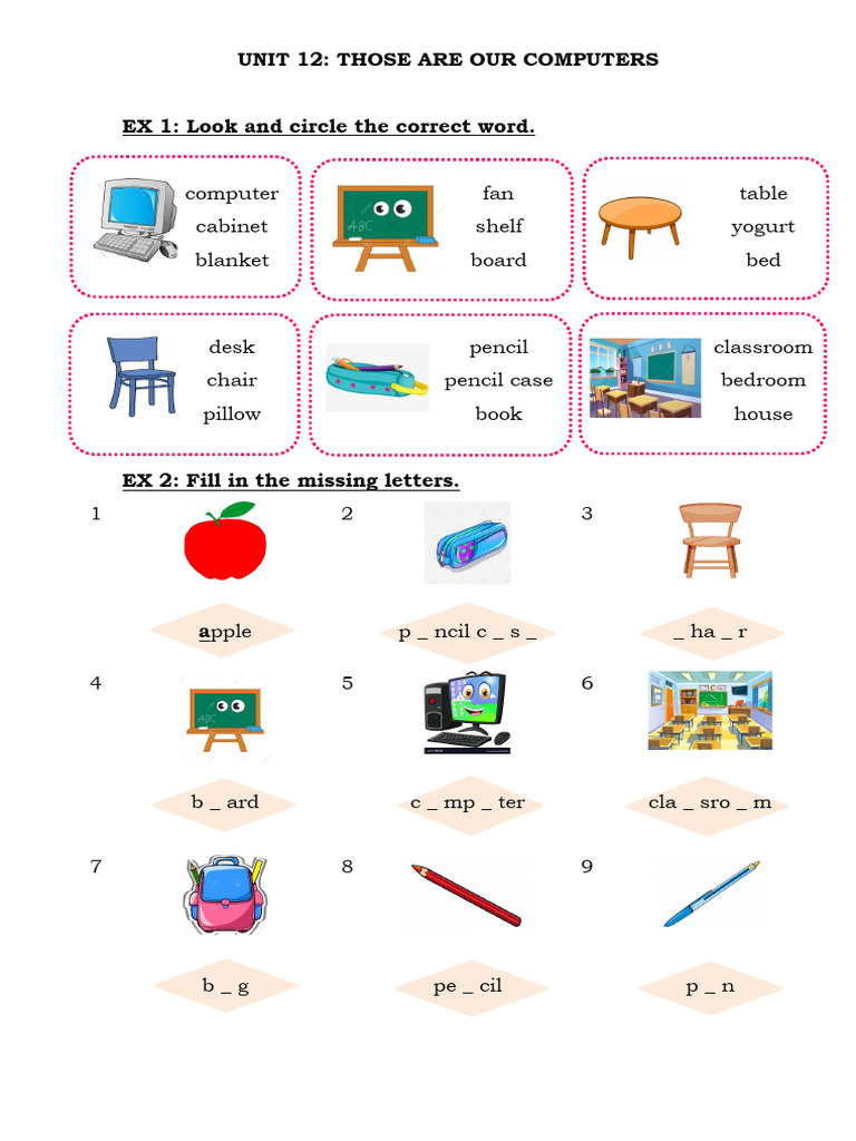 G3 UNIT 12 | PDF | Classroom