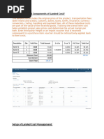 Landed Cost Sheet Excel Template | PDF