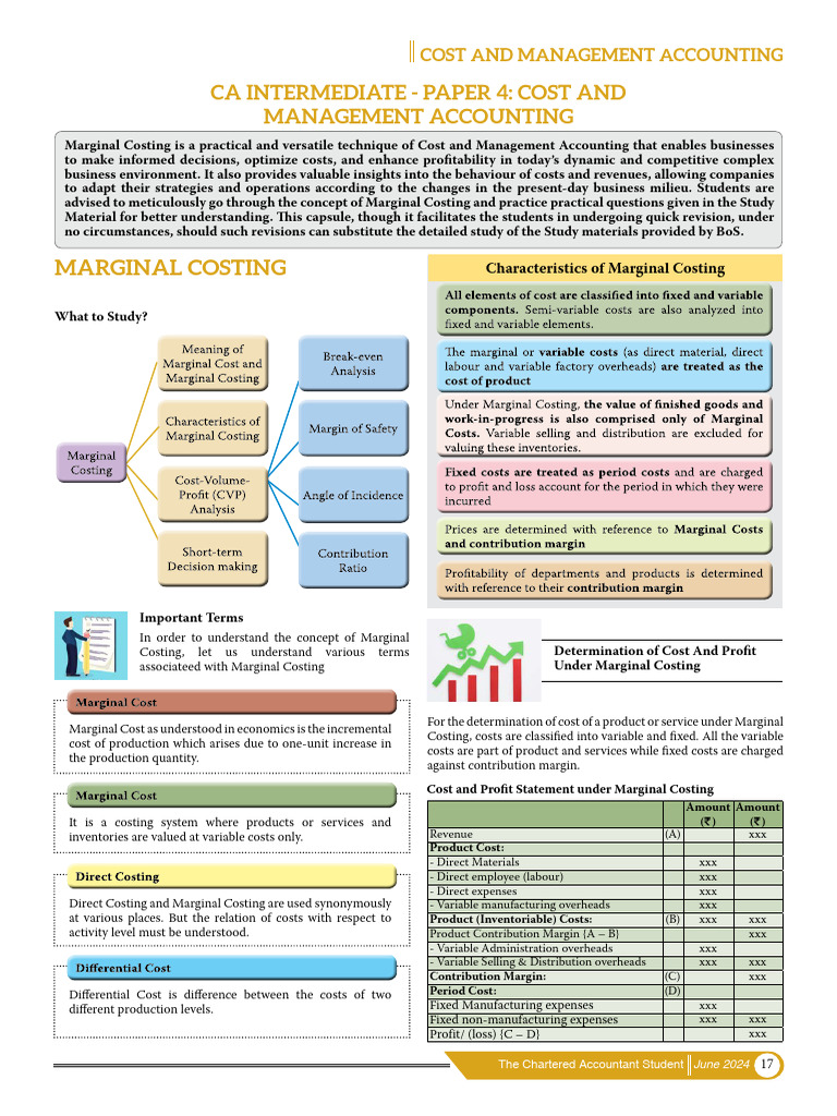 Cost Capsule | PDF | Profit (Economics) | Business Economics