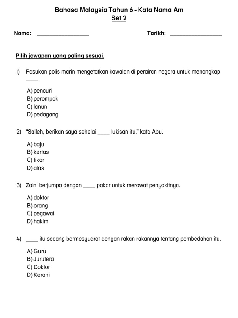 BM Tahun 6 - Set 2 | PDF