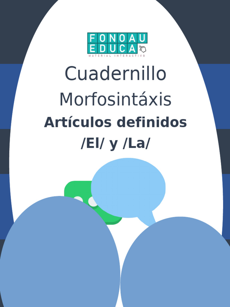 Cuadernillo Artículos Definidos El-La | PDF | Lápiz