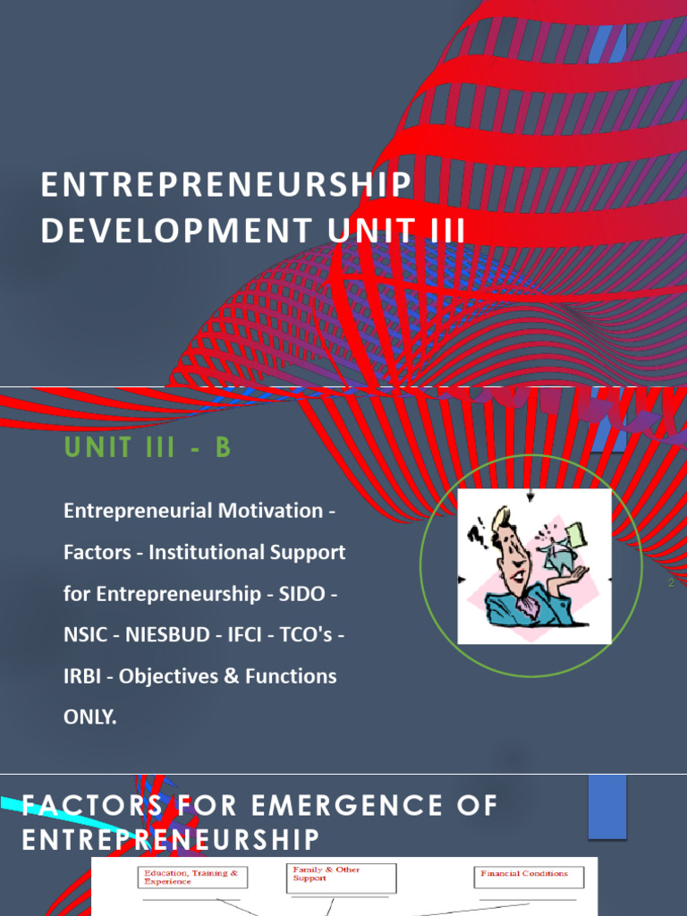 Entrepreneurship Development Unit III - B | PDF | Entrepreneurship | Motivation