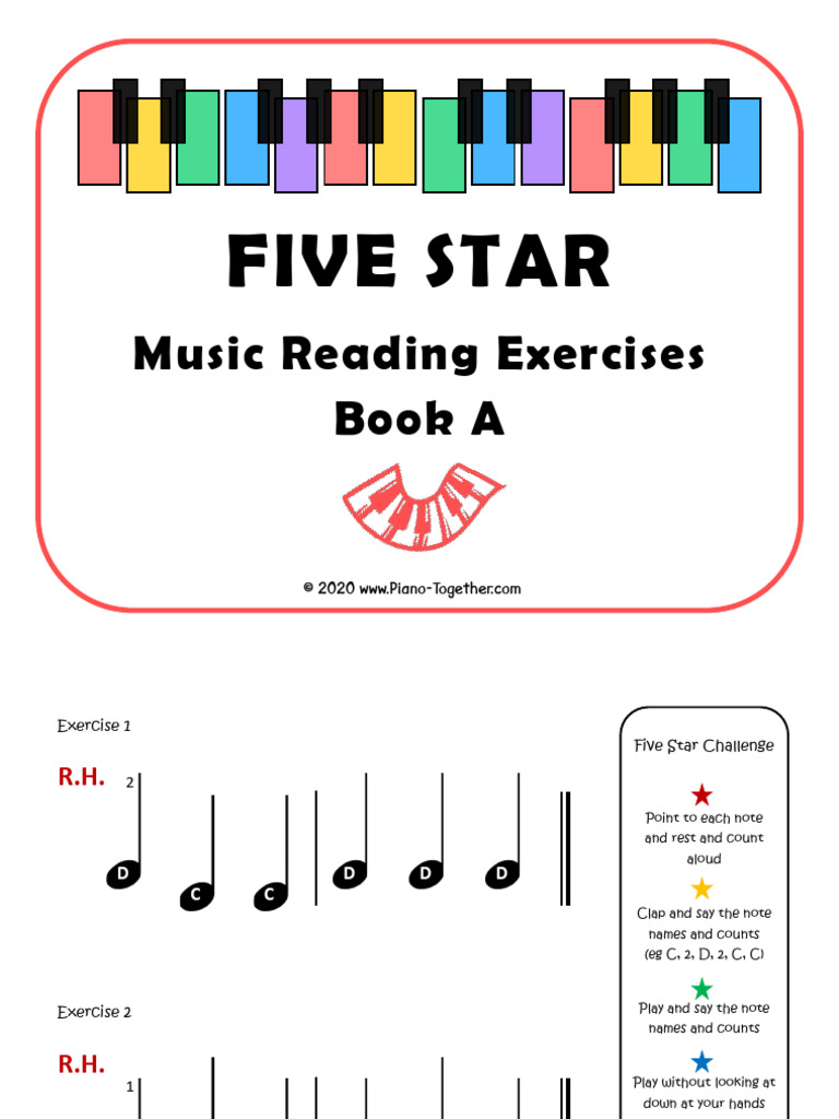 Five Star Music Reading Exercises - Book A | PDF
