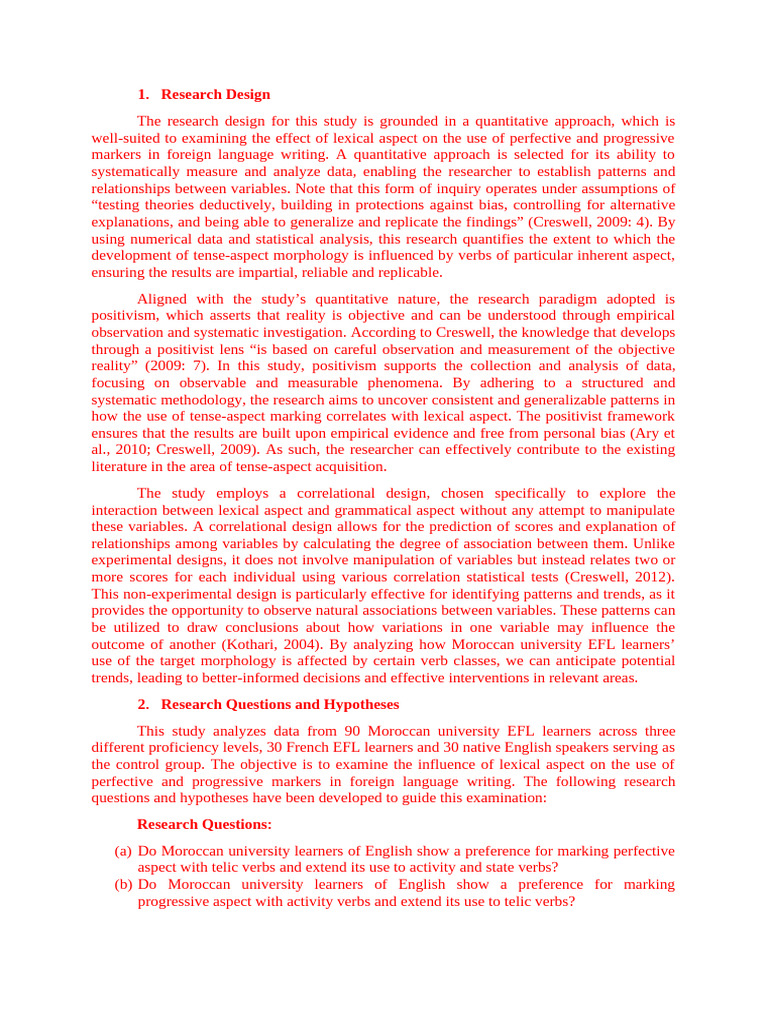 Research Design J | PDF | Positivism | Quantitative Research