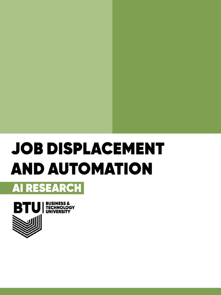 Job Displacement and Automation | PDF | Automation | Employment