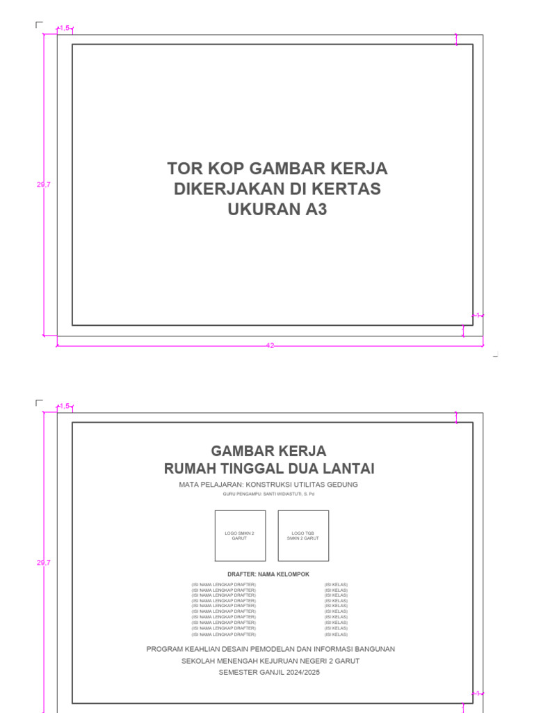Tor Kop Gambar Kerja Kug Xi Dpib 1 | PDF