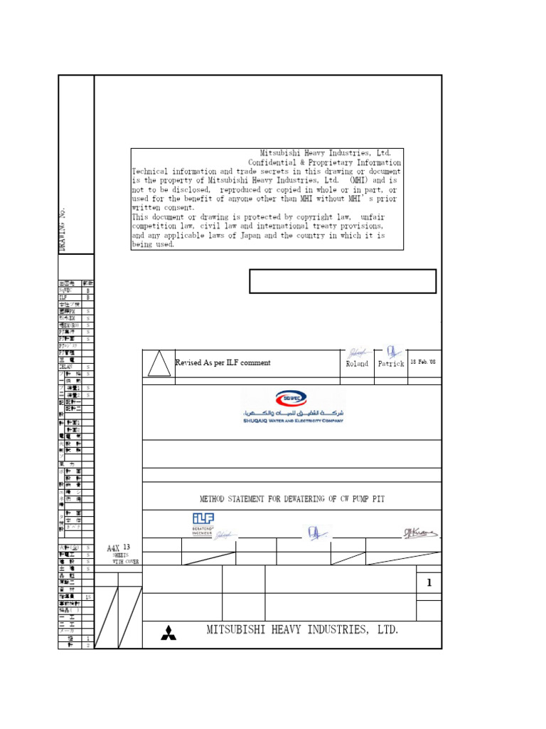 MS FOR DEWATERING OF CW PUMP PIT | PDF | Deep Foundation
