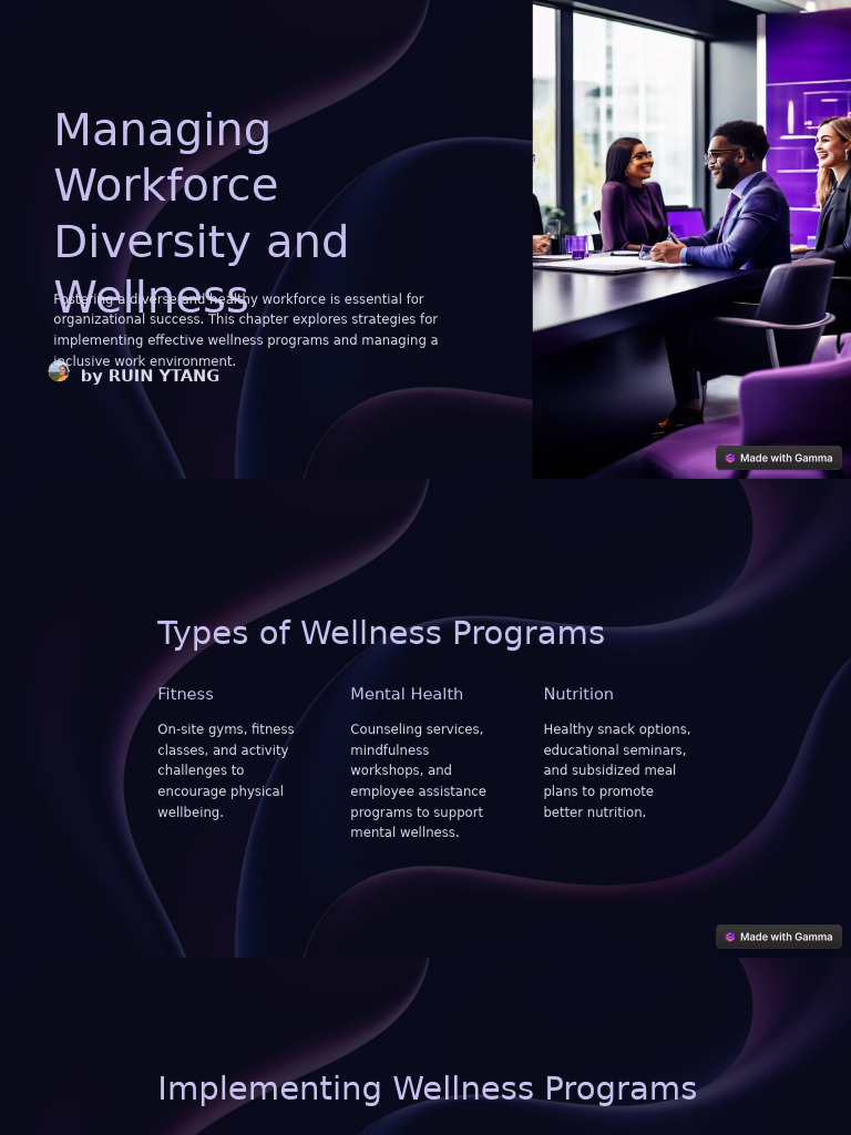 Workforce Diversity and Wellness Strategies | PDF | Diversity (Business ...