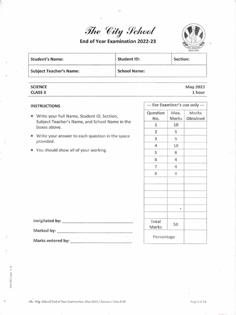 Class 3 Science EOY 2022-23 - 20240419 - 0001 | PDF | Rock (Geology) | Lava