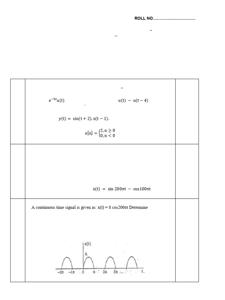 Single and System Quest | PDF | Mathematical Analysis | Fourier Analysis