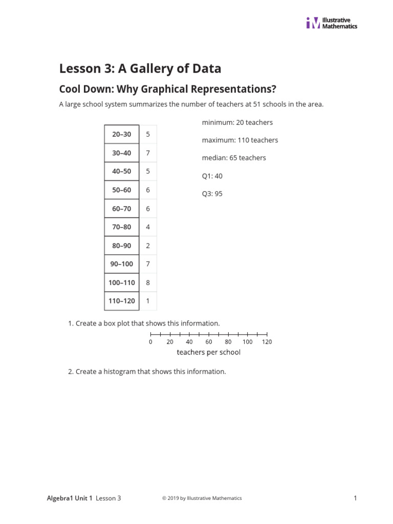 1 3 Lesson Cool Down | PDF