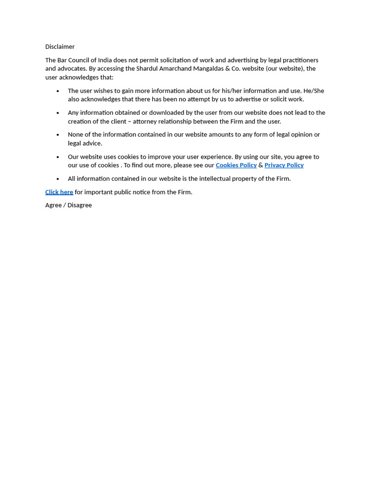 Disclaimer | PDF