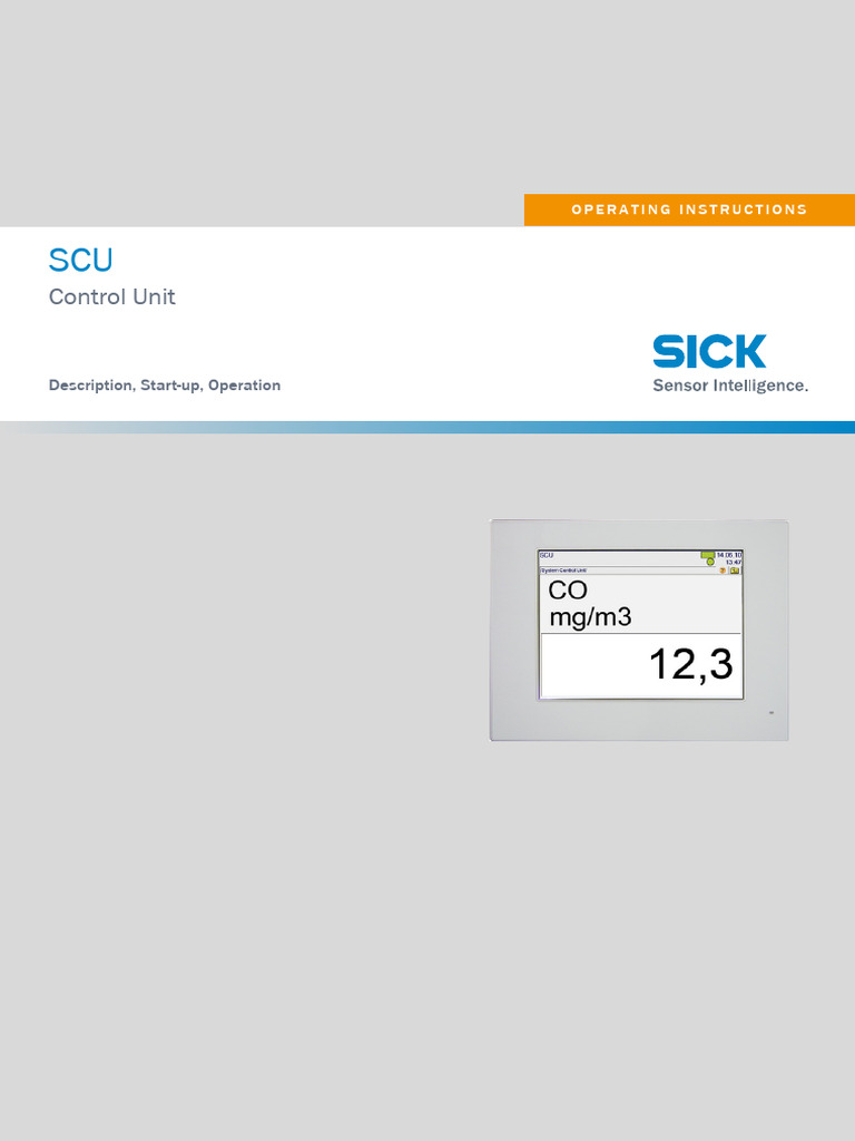 Operating Instructions SCU Control Unit en IM0066938 | PDF | Copyright ...