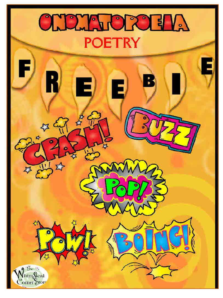 Engaging Onomatopoeia Poems for Kids | PDF | Language Arts & Discipline ...
