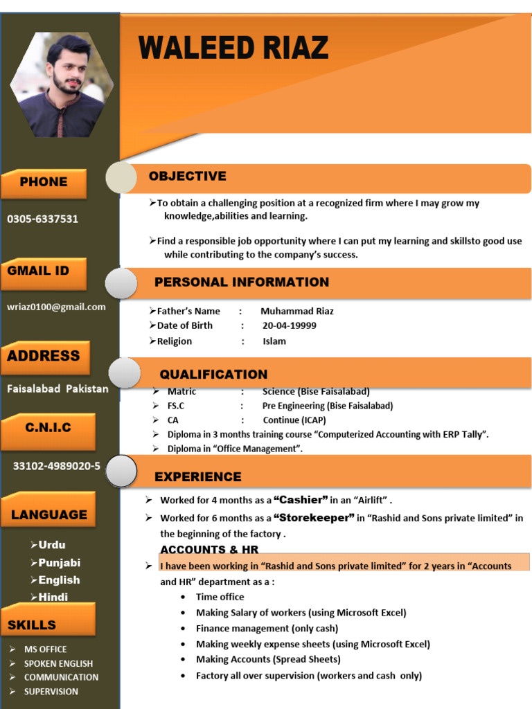 Waleed Riaz CV | PDF