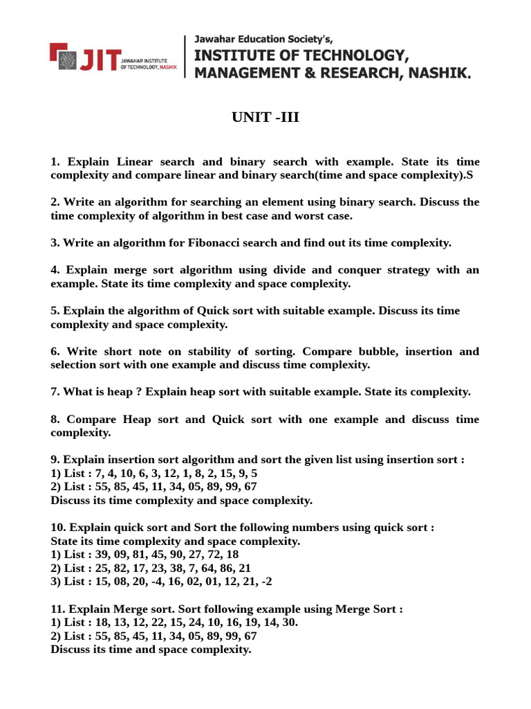 Fds Unit 3 QB | PDF | Teaching Methods & Materials