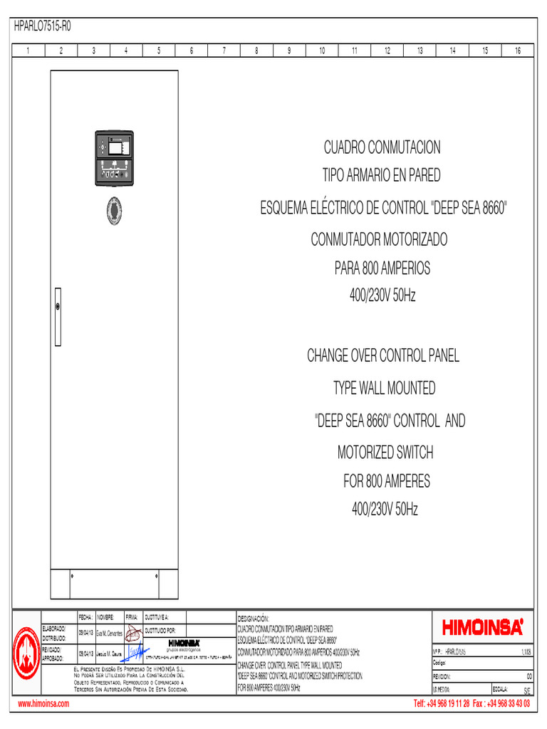 Armario CT2 y Control CC14 | PDF | Ingenieria Eléctrica | Electrónica