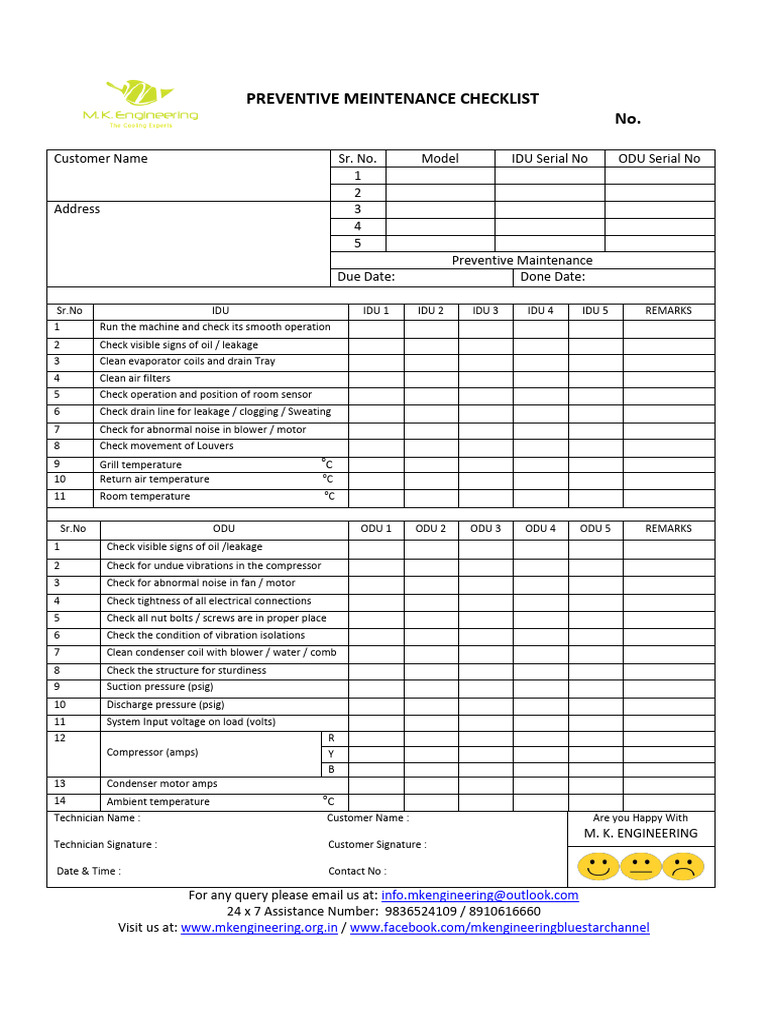 Pms Service | PDF | Capacitor | Electrical Engineering