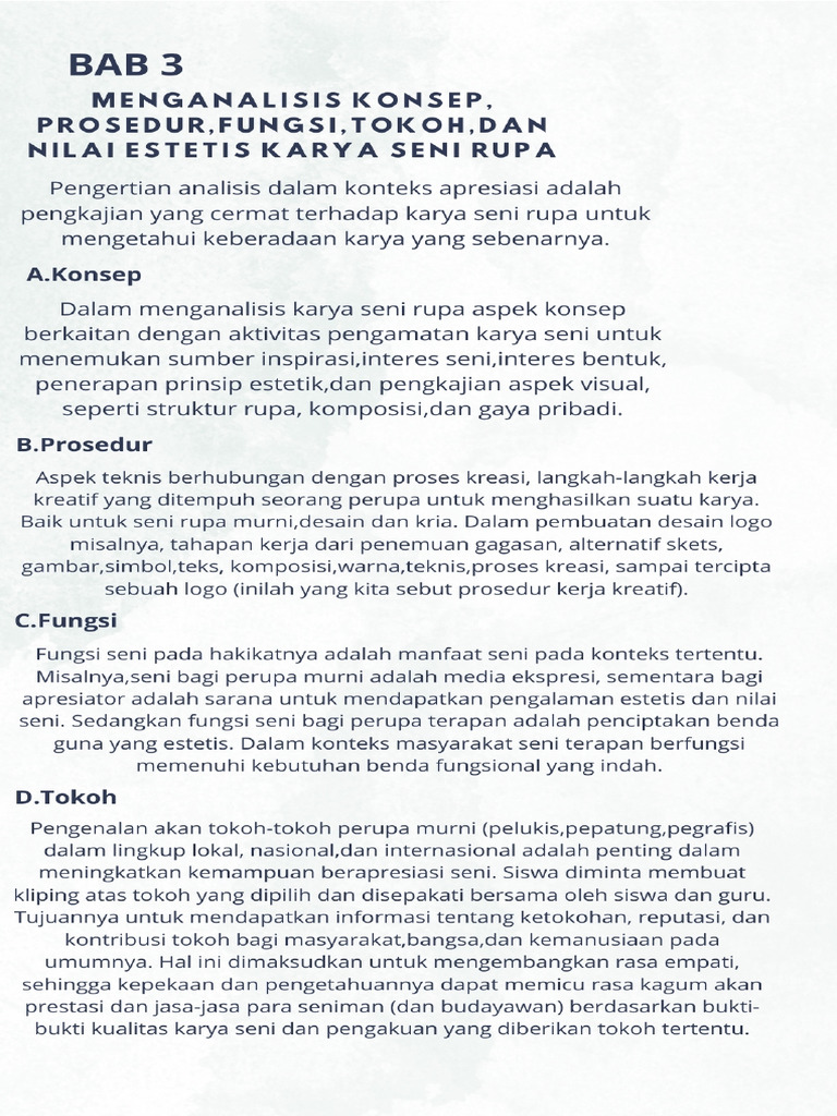 Seni Budaya Bab3 Kelompok 3 | PDF