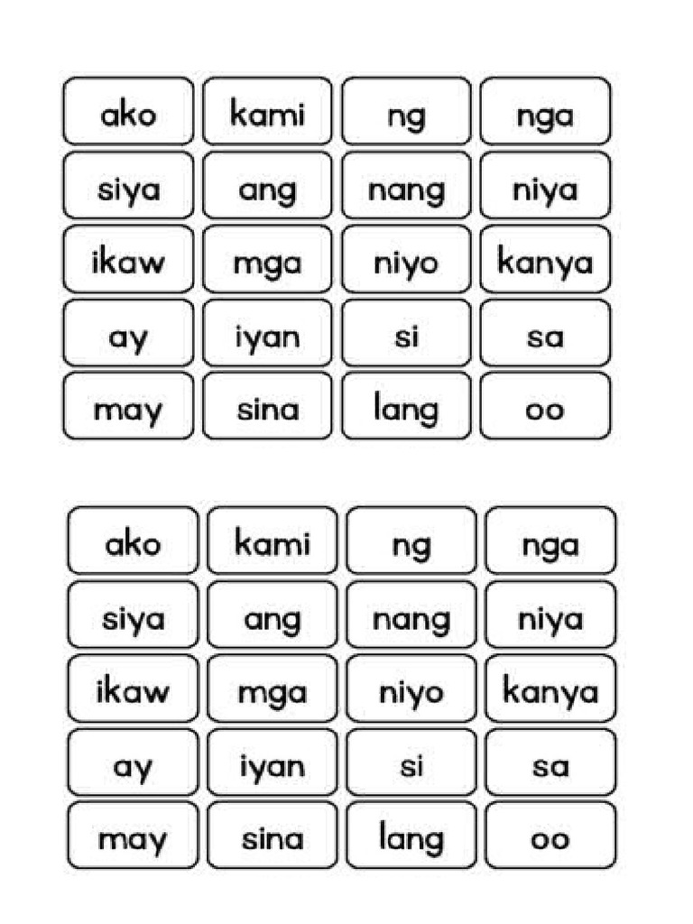 Filipino Sight Word | PDF