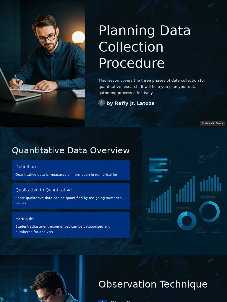 Planning Data Collection Procedure | PDF | Data Analysis | Sampling ...