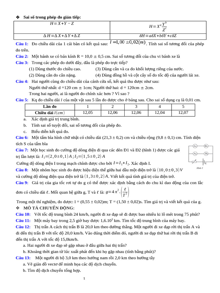 SBT VL 10 CHỦ ĐỀ 1 | PDF