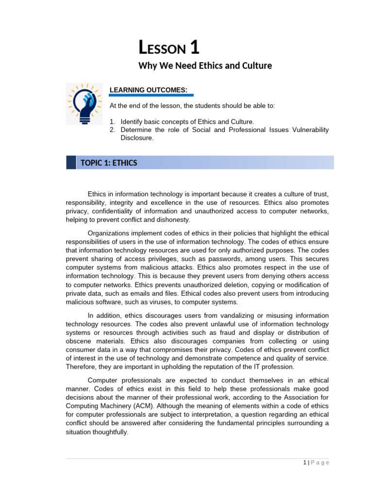 Social and Professional Issues Module | PDF | Morality | Free Will