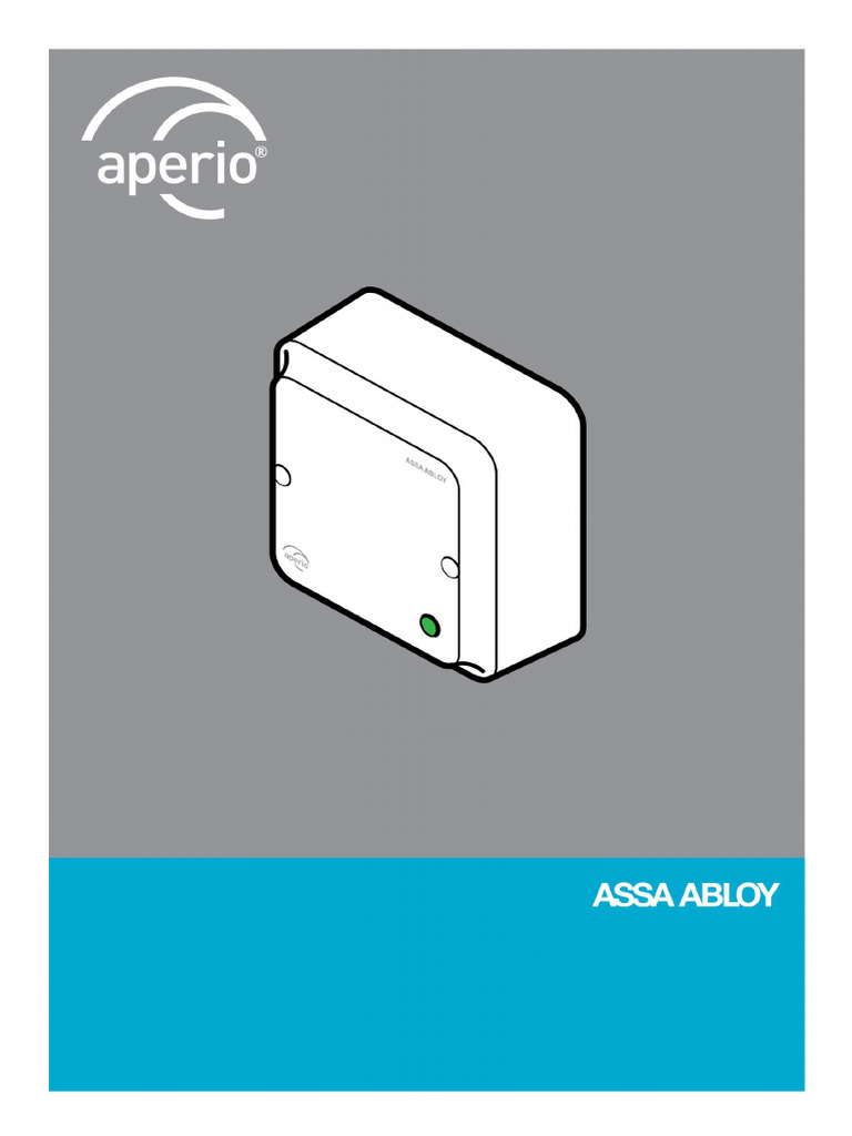 D001042372 - Aperio AH40 Gen5 Hub Installation Guide-Rev3 | PDF | Antena (rádio) | Rádio