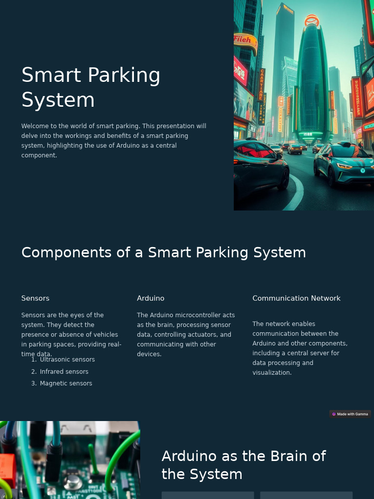 Smart Parking System | PDF | Parking | Computer Network