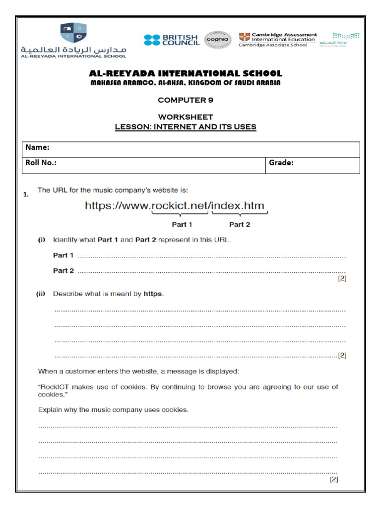 Computer Science Worksheet | PDF | Computers