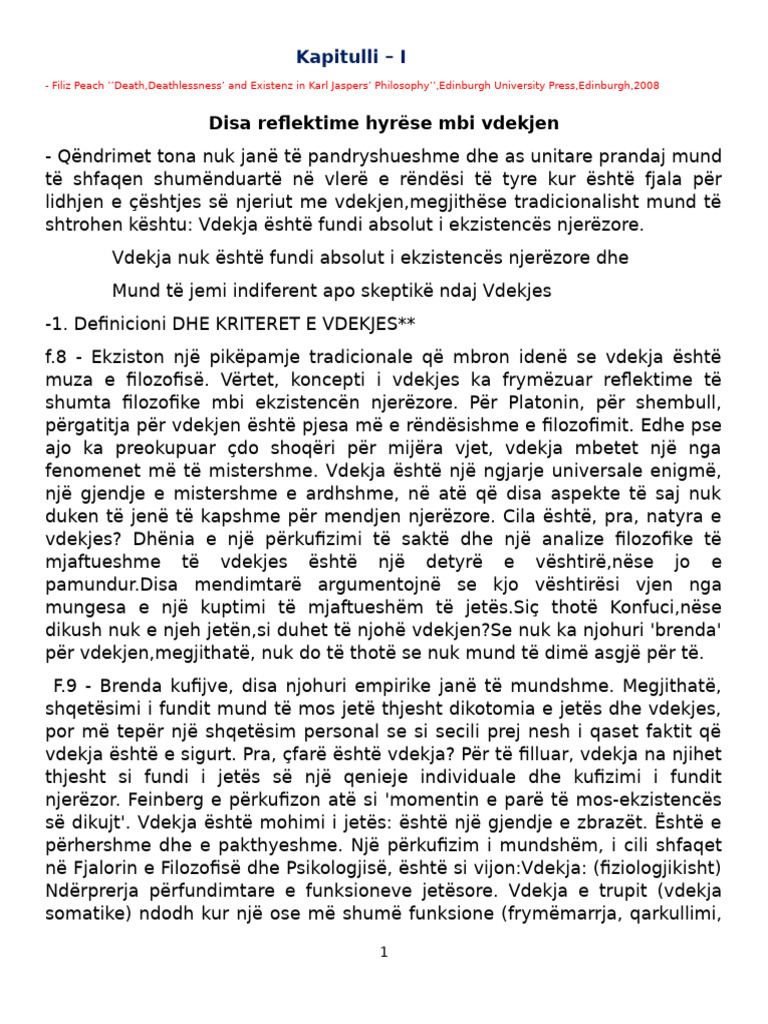 Kapitulli 1, Hyrje | PDF